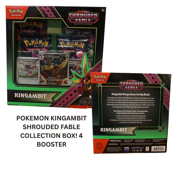 Pokemon | Other | New Pokemon Kingambit Shrouded Fable Collection Box 4 ...